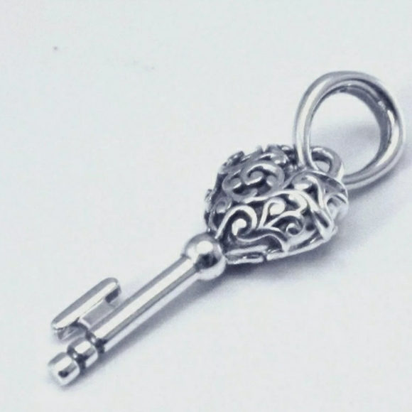 Pandora | Jewelry | Pandora Silver Regal Key Pendant Or Charm | Poshmark